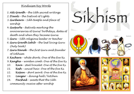 Sikhism Learning Mat and Revision Sheet | Teaching Resources