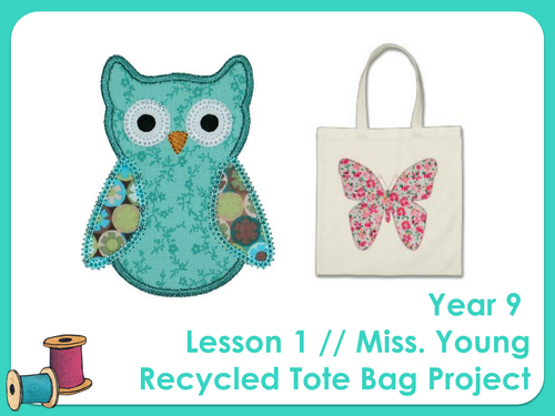 Recycled Tote Bag Project including detailed SOW, Booklet and PPT ...
