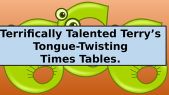 Times Tables Twisters! (6x, 7x & 9x Tongue Twister Times Tables ...