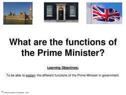 What are the functions and powers of the Prime Minister? | Teaching ...