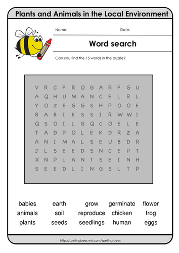 Plants and Animals - Games and Activities Supporting Scientific ...