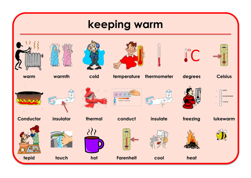 Keeping Warm - Games and Activities Supporting Scientific Vocabulary ...