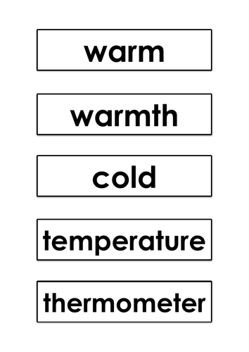 Keeping Warm - Games and Activities Supporting Scientific Vocabulary ...