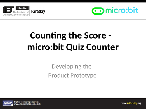 Design a prototype score counter | Teaching Resources