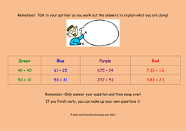 Expanded Column Addition Worksheets, Lesson Plans, Presentation ...