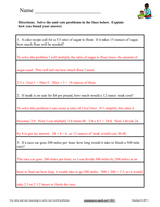 Solve Rate and Ratio Problems - 6.RP.3 | Teaching Resources