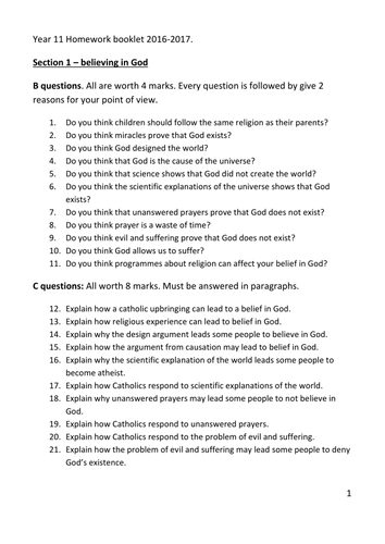 GCSE RS Edexcel Unit 3 Revision resources | Teaching Resources