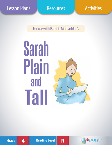 Sarah, Plain and Tall Lesson Plan, Fourth Grade (Book Club Format ...