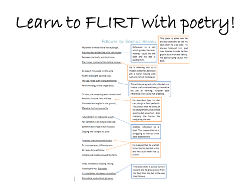 Poetry Revision Mnemonic | Teaching Resources