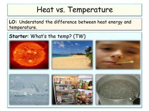 YEAR 8 - heating and cooling SOW | Teaching Resources