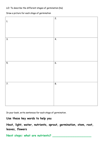 Science Year 2 Plants topic worksheets | Teaching Resources