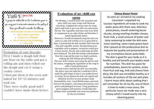 KS3 Food Evaluation lesson plan & resources | Teaching Resources
