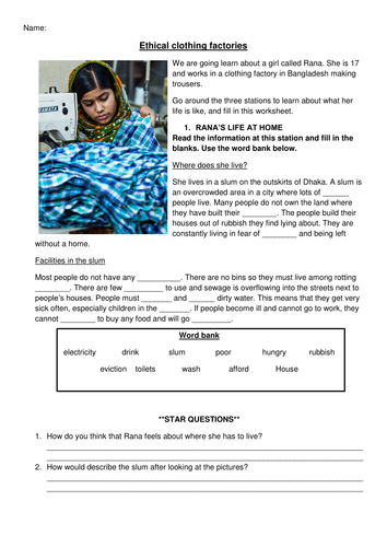 KS3 Textiles Ethical Clothing Factories Lesson | Teaching Resources