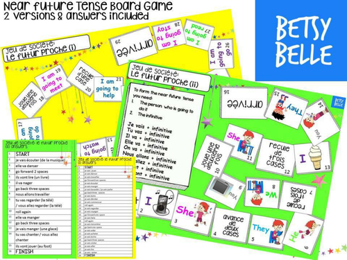 UPDATED Thurs 21/4! French Board Games: Growing Bundle | Teaching Resources