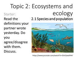 2.1 Species and Populations ESS | Teaching Resources