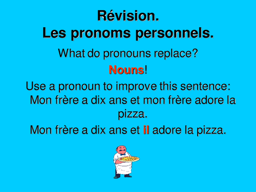 French Teaching Resources. Personal Pronouns. | Teaching Resources