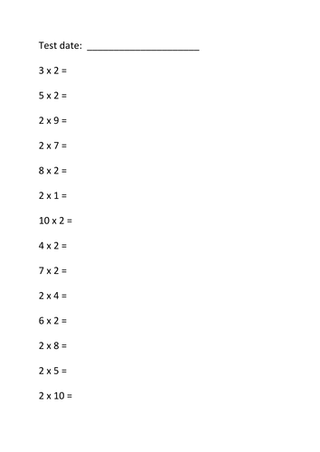 Complete Times Tables tracking, tests and assessments designed for ...
