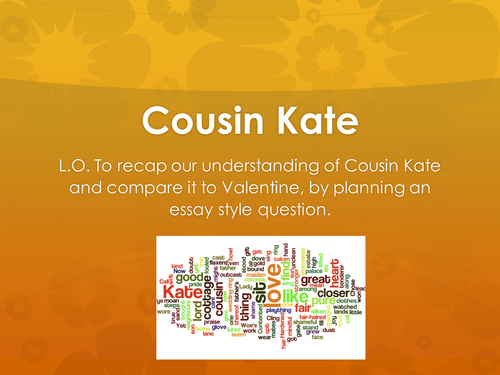 Poetry: Cousin Kate, Christina Rosetti | Teaching Resources