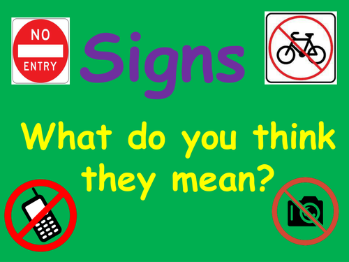 Safety and Signs | Teaching Resources