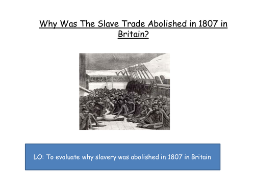 Abolishment of Slavery | Teaching Resources