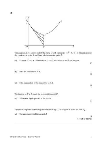 Core 1 Mathematics - Set of worksheets with answers | Teaching Resources