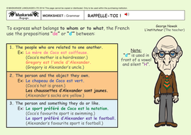 FRENCH (UNIT 6: FRIENDS/TIME/ACTIVITIES): YEAR 5 & 6: Describing your ...