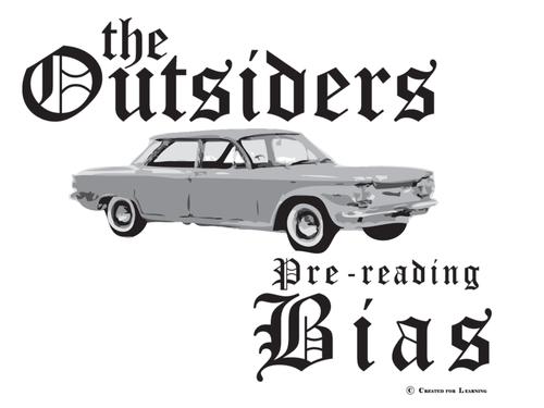 OUTSIDERS PreReading Bias Activity | Teaching Resources