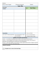 Marking and Feedback grid | Teaching Resources