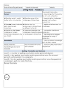 Marking and Feedback grid | Teaching Resources