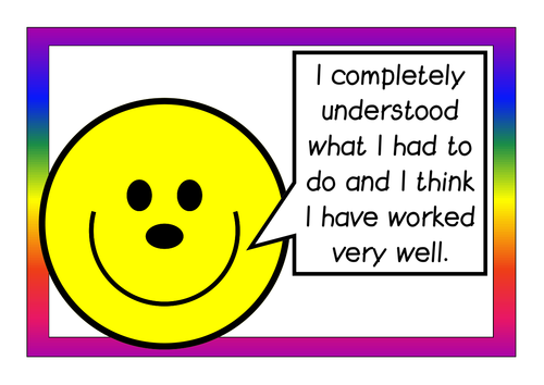 Self assessment posters - smiley faces | Teaching Resources