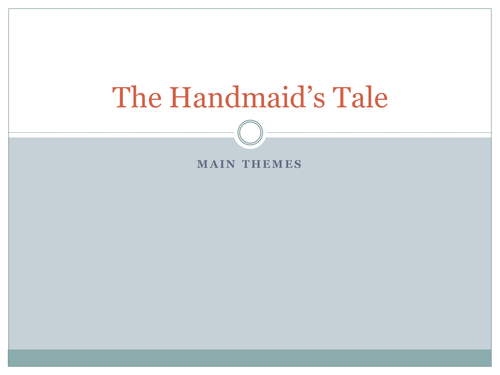 The Handmaid's Tale resource pack including lessons, worksheets, sample ...