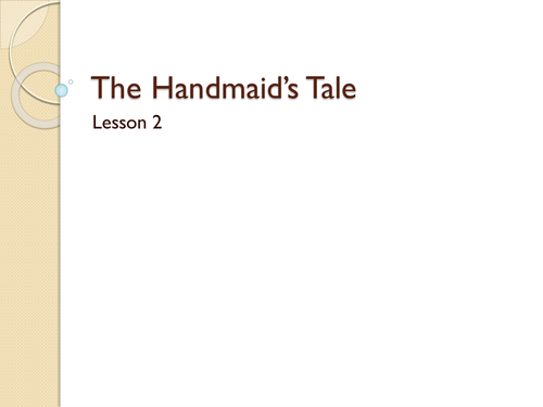 The Handmaid's Tale resource pack including lessons, worksheets, sample ...