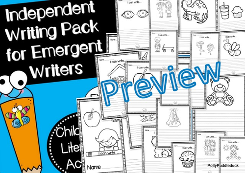 Independent Writing Pack for Emergent Writers | Teaching Resources
