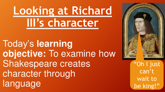 Introduction to Richard III - hero and villain focus | Teaching Resources