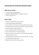 Grammar and Punctuation Revision Game | Teaching Resources