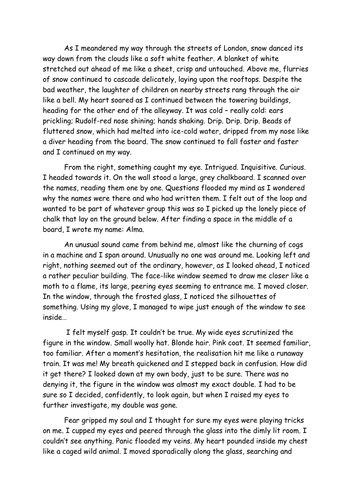 Alma Writing WAGOLL | Teaching Resources