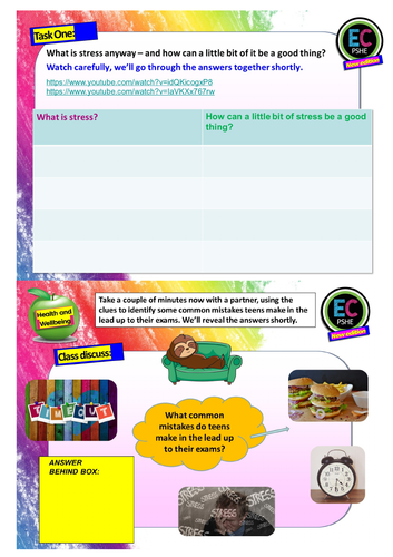 Health And Wellbeing Teaching Resources