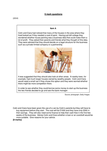 AQA GCSE Business Unit 1 Revision | Teaching Resources AQA GCSE Business Unit 1 Revision | Teaching Resources