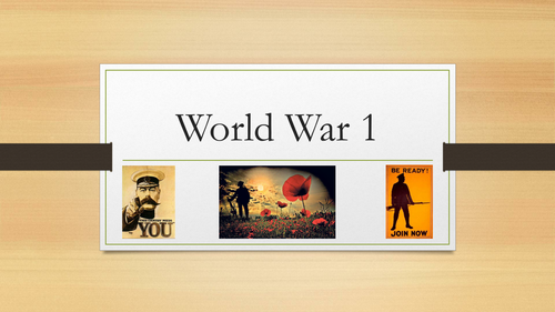 World War 1 | Teaching Resources