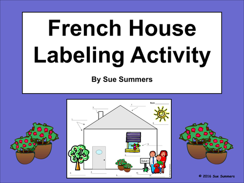 French House Exterior Diagram and Labeling Activity - La Maison ...