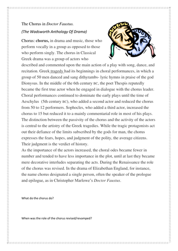 Dr Faustus A level resource pack | Teaching Resources