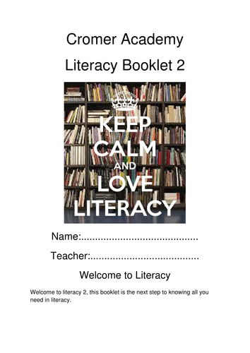 Literacy Booklet 2 | Teaching Resources