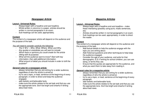 WJEC English Language Revision Cards | Teaching Resources