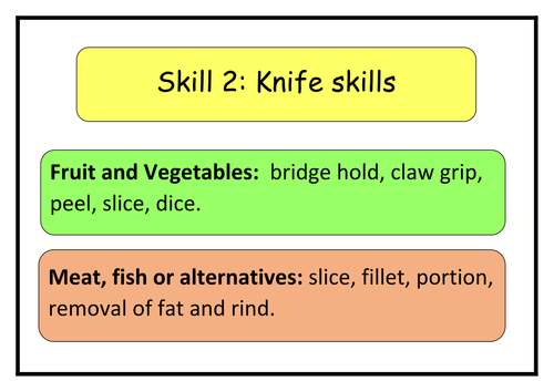 AQA Food Preparation and Nutrition Skills Posters and practial ...