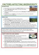 Biology AS Level OCR Revision Notes - Biodiversity | Teaching Resources
