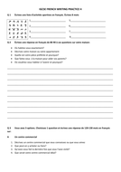 IGCSE French writing practice paper | Teaching Resources
