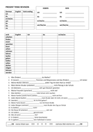 Present tense revision in German | Teaching Resources
