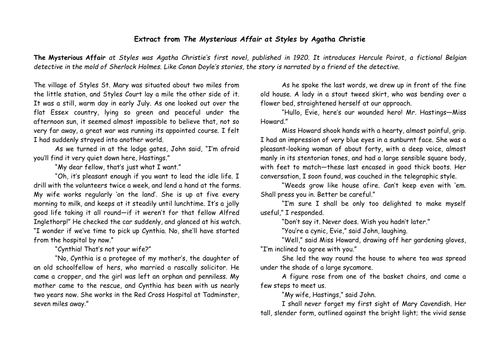 KS3 or KS4 Crime Fiction narrative writing unit of work | Teaching ...