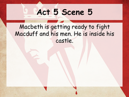 Macbeth: Act 5 Scene 5 analysis | Teaching Resources