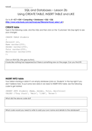 SQL Basic Commands | Teaching Resources